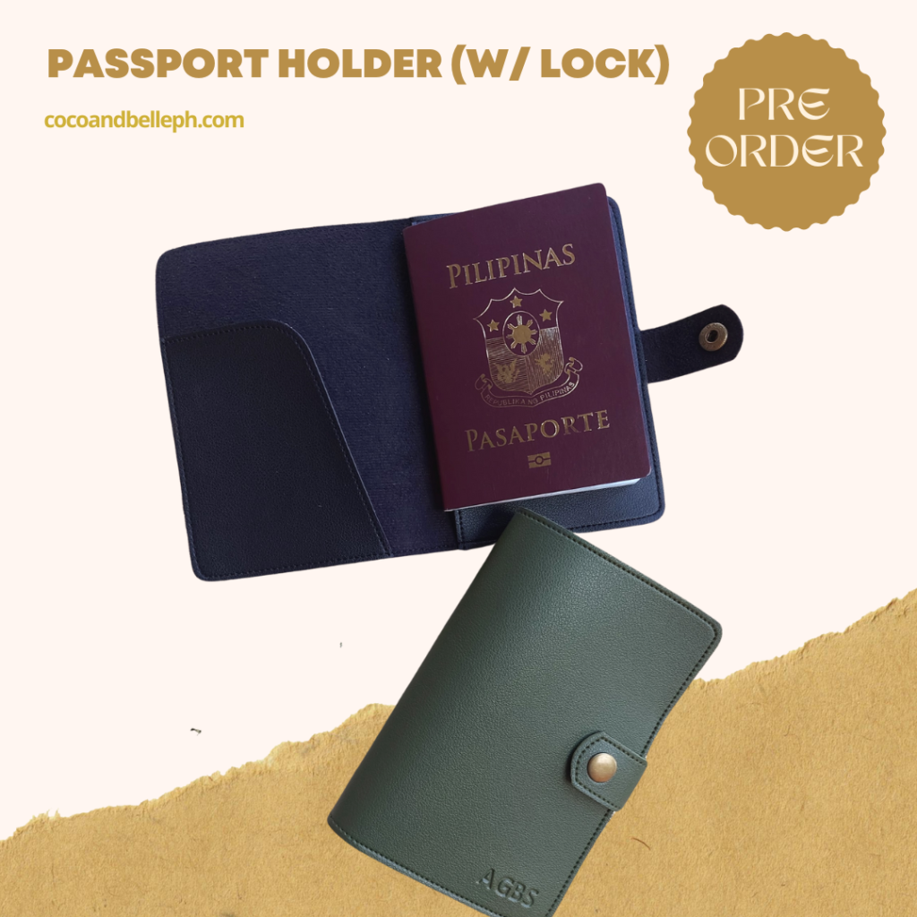 Passport holder (w/ lock) - Coco and Belle